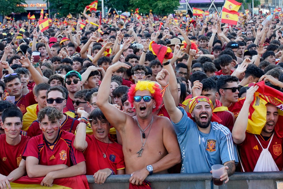 Watch as Spain fans celebrate Euro 2024 final win against England | The ...