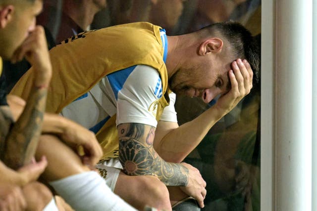 Lionel Messi left in tears at Copa America final after horror ankle ...