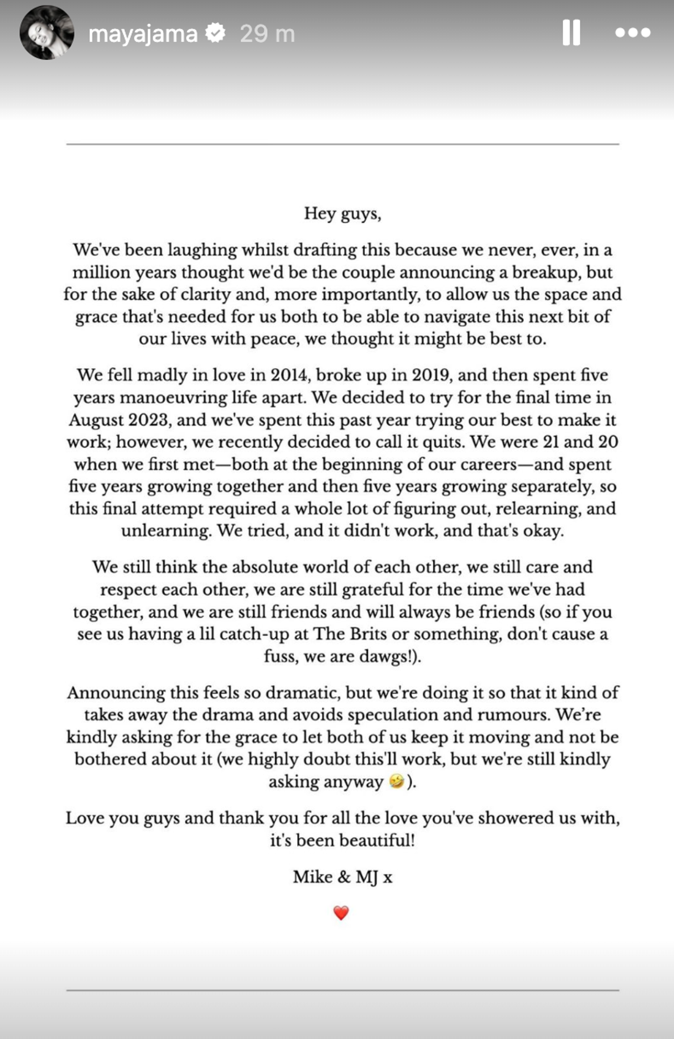 Stormzy and Maya Jama announce their split | Lipstick Alley