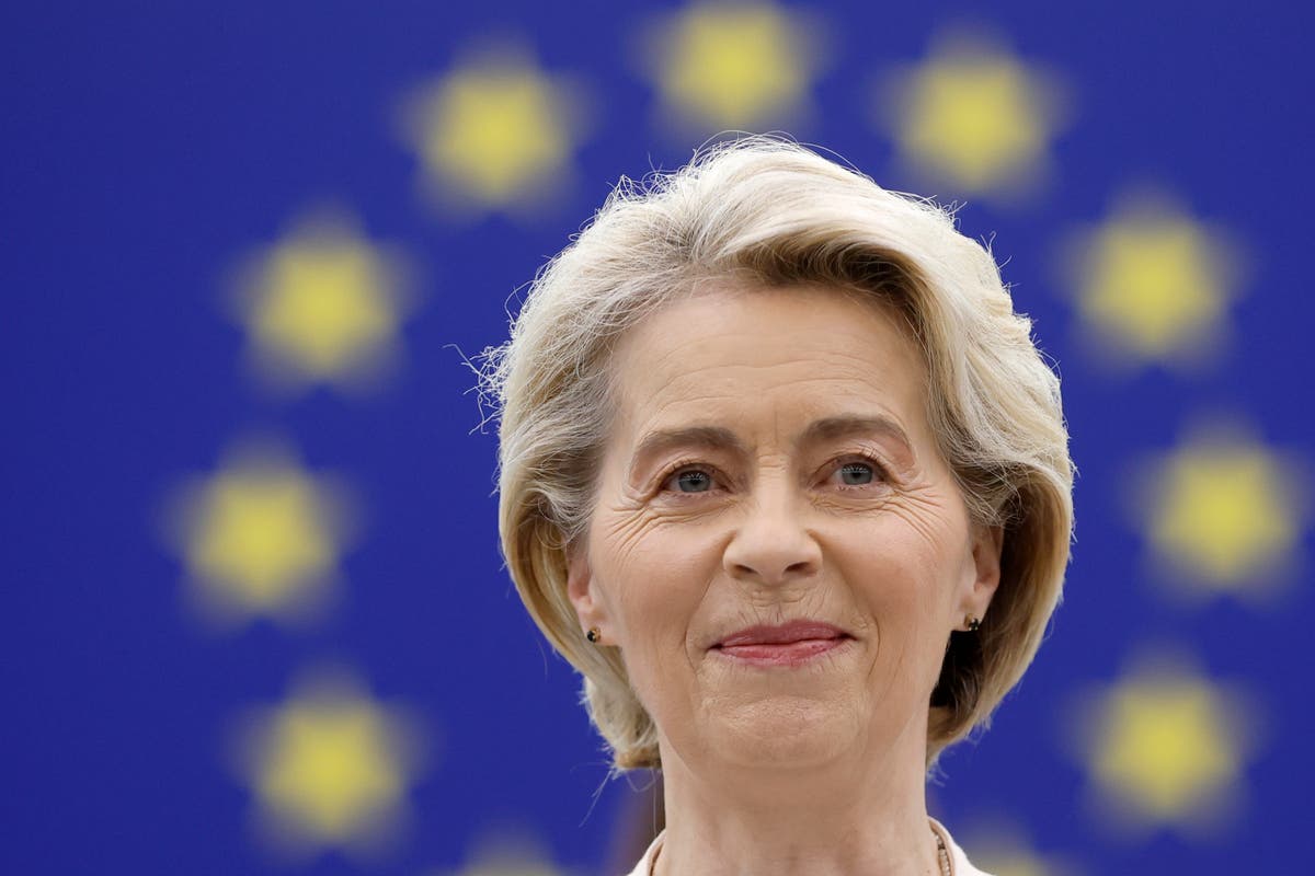 Ursula von der Leyen re-elected to a second 5-year term as European ...