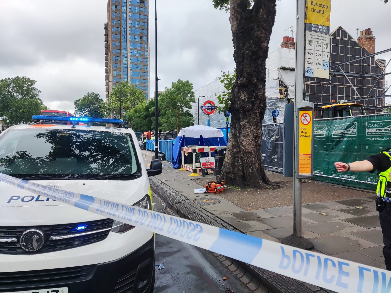 Man fighting for life after stabbing at north London tube station ...