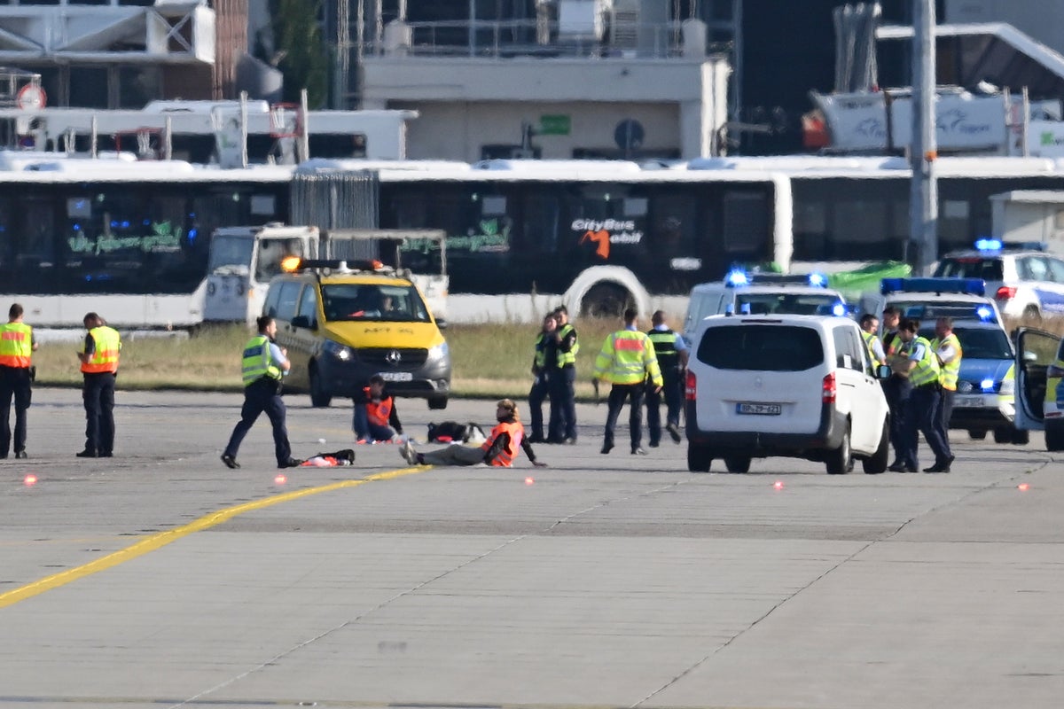 Climate protest at Frankfurt Airport forces a temporary halt to flights ...