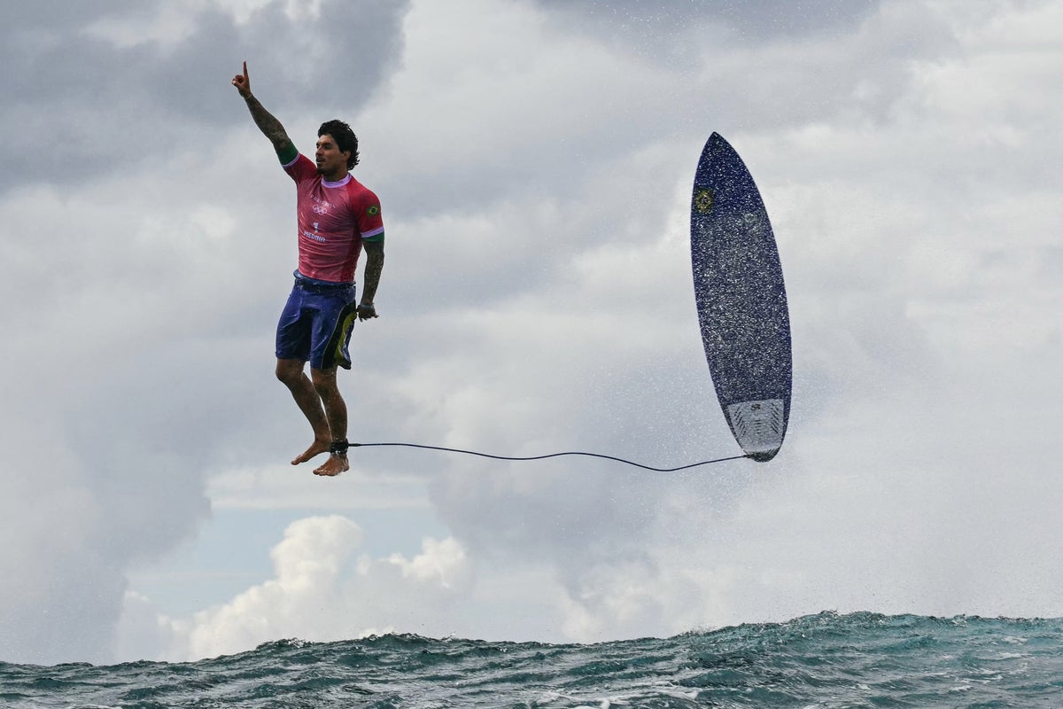 Is this the photo of the Olympics? Stunning shot of surfer Gabriel Medina goes viral | The ...