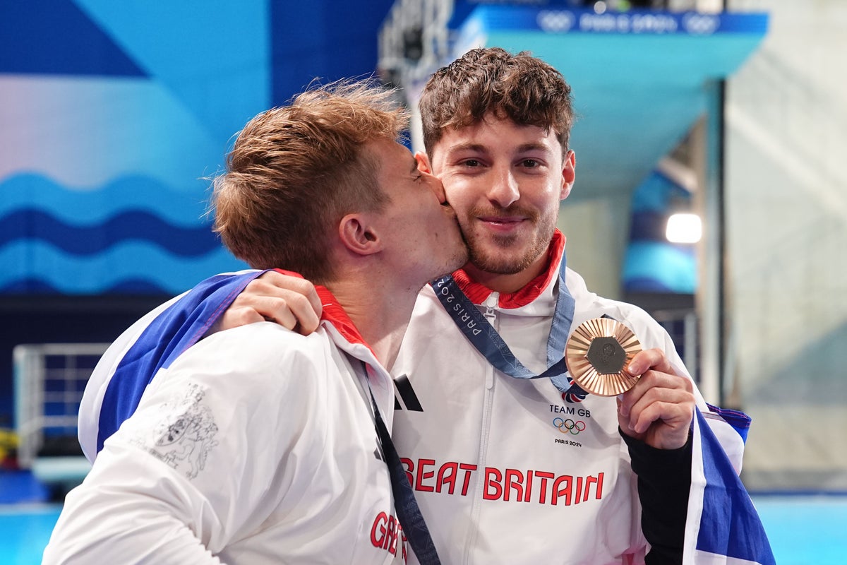 Bronze for divers Jack Laugher and Anthony Harding in synchronised springboard | The Independent