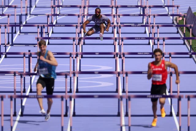 USA star Freddie Crittenden finishes way behind 110m hurdles rivals on purpose - but there’s a ...