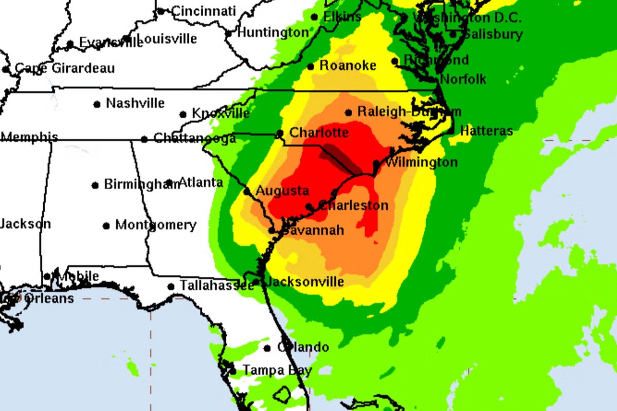 Mapped: Tracking Tropical Storm Debby as it charts path through ...
