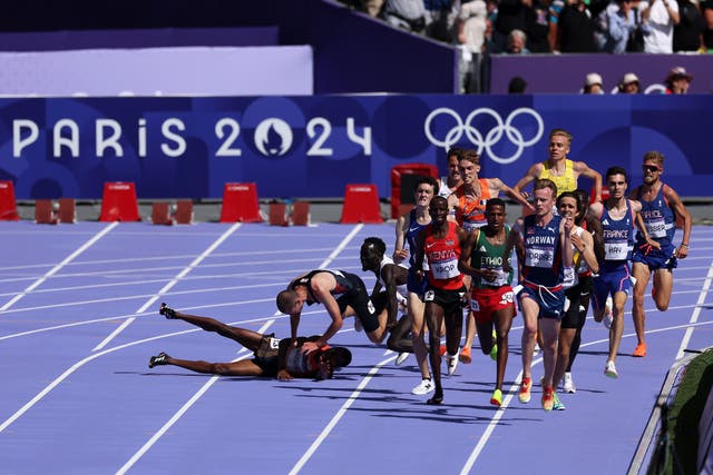 ‘He took me out!’: George Mills rages after collision with France’s ...