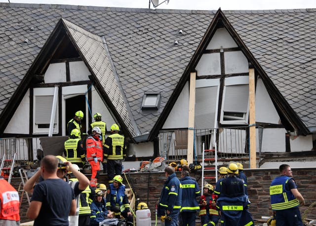 Two dead and several trapped under rubble following hotel collapse in ...