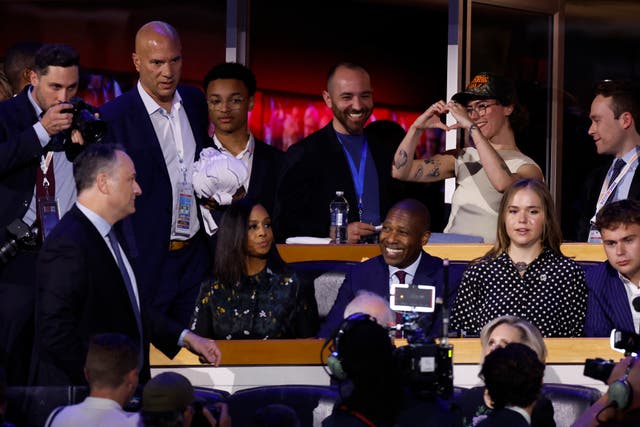 Ella Emhoff wears Harris-Walz camo hat at DNC in in support of stepmom ...