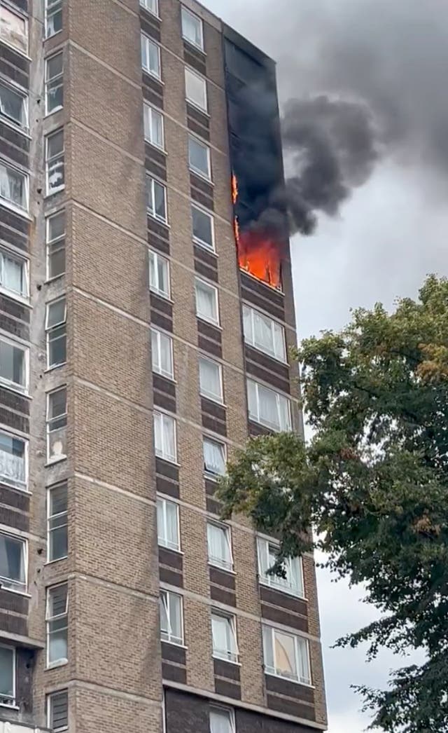 Catford fire: 70 firefighters tackle blaze in high rise on day Grenfell ...