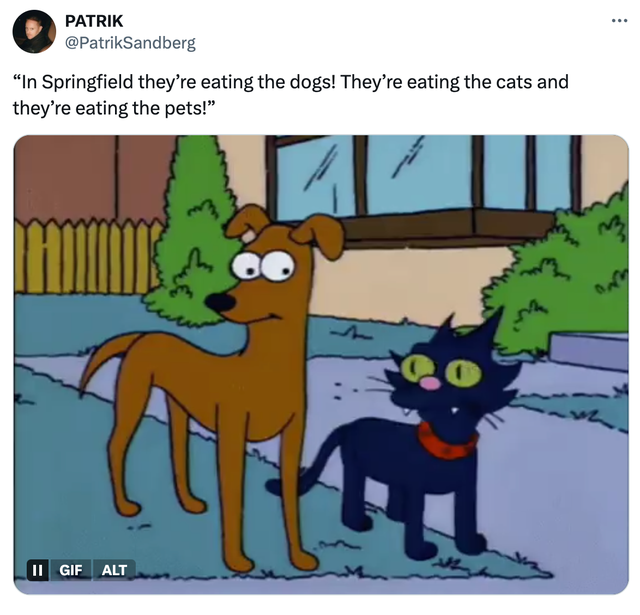 The Simpsons memes go viral after Trump claims that ‘dogs are being ...