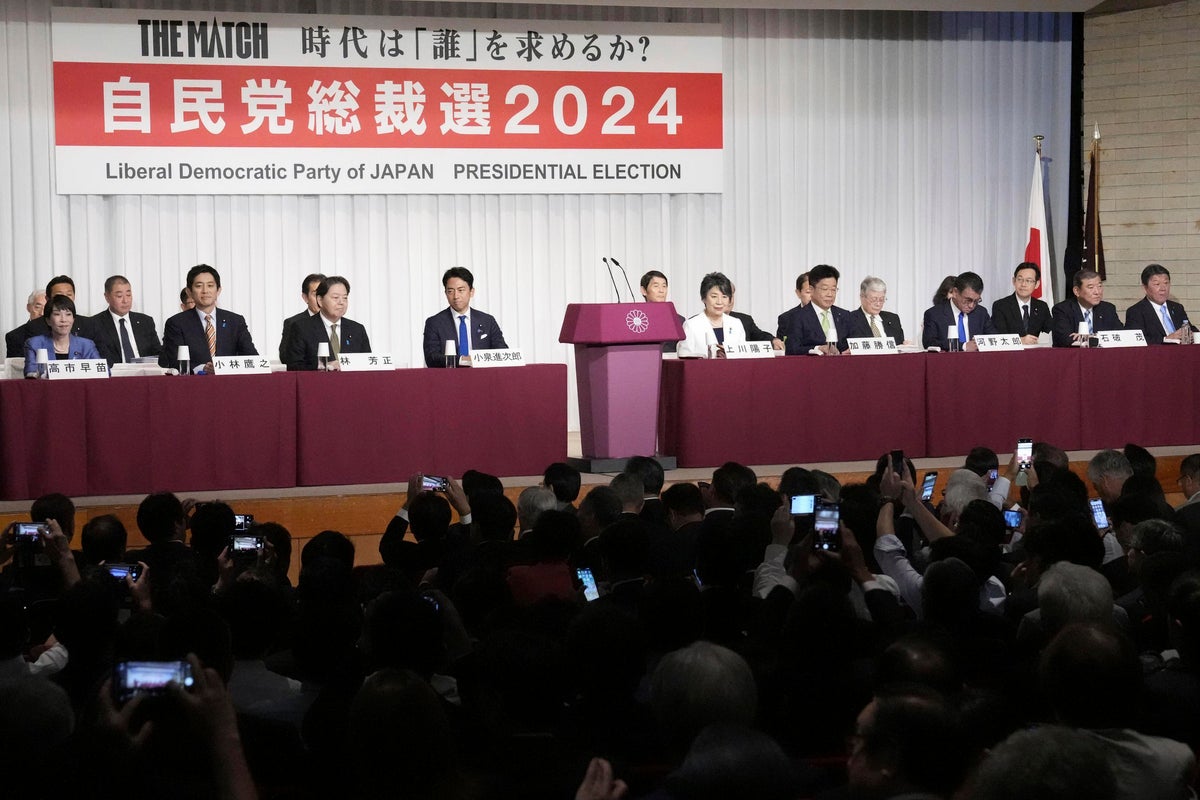 A record 9 lawmakers are vying to become Japan's leader, with pledges ...