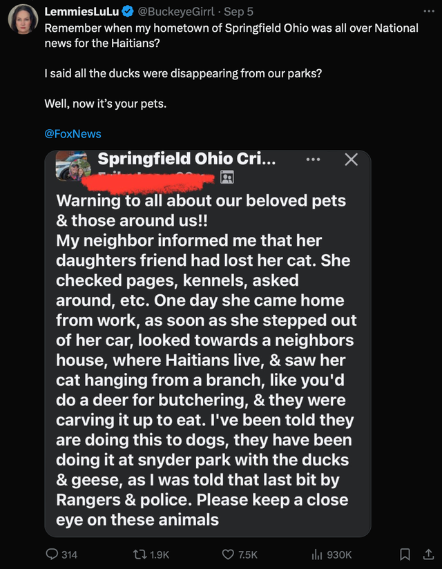 Origin of Trump and JD Vance’s lies about Haitian immigrants eating ...