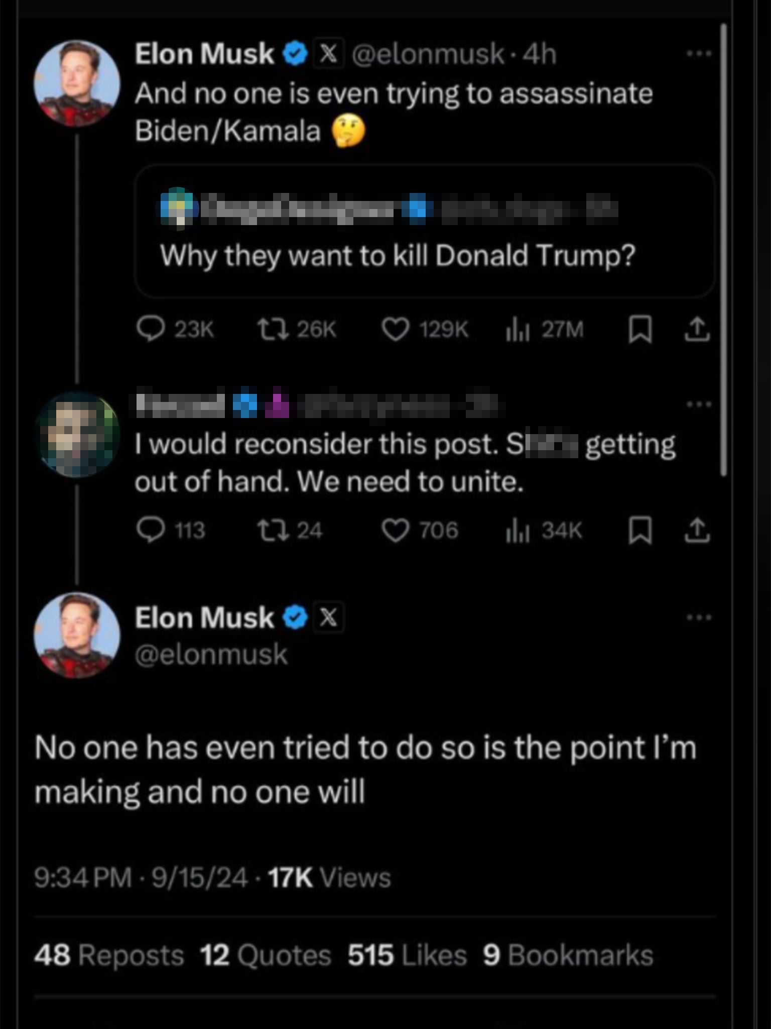 US Secret Service aware of Musk’s deleted tweet about lack of ...