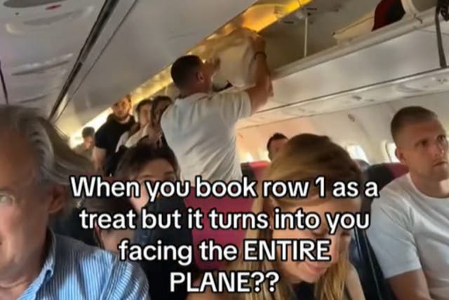 Airline passenger discovers she booked most awkward seat on flight in ...