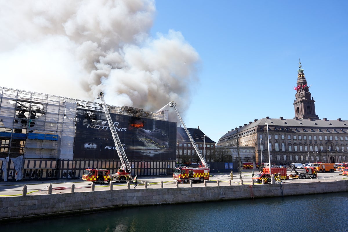 Denmark's king marks reconstruction of famed landmark badly damaged by ...