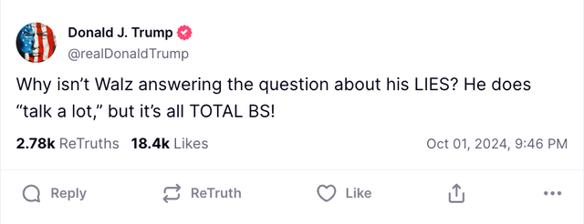 Trump fires off tirade of more than 40 posts on Truth Social during VP ...