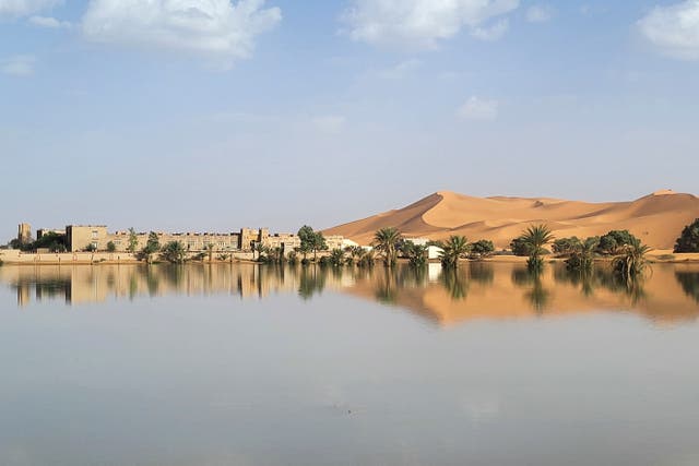 Flooding hits Sahara Desert after extremely rare rainfall | The Independent