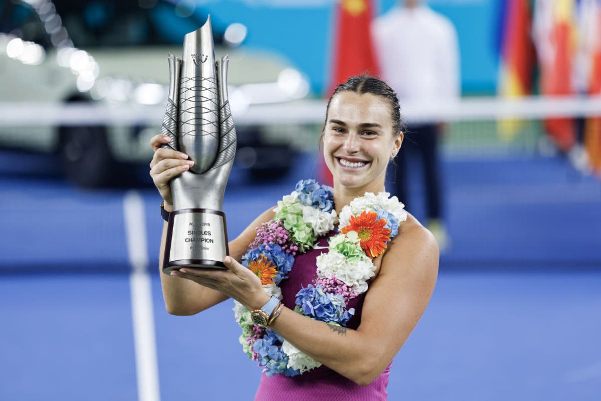 Aryna Sabalenka takes Wuhan Open title to close on rankings leader Iga Swiatek | The Independent