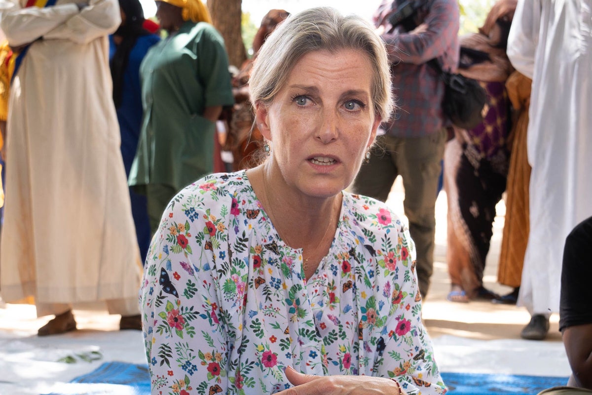 Sophie moved to tears after meeting refugees in Chad fleeing civil war ...