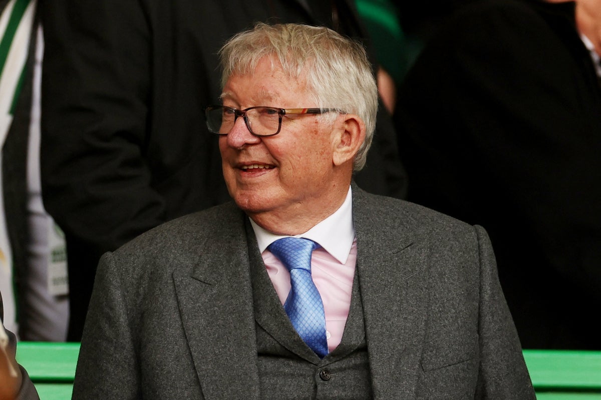 Sir Alex Ferguson watches on as Aberdeen claim point at Celtic with ...
