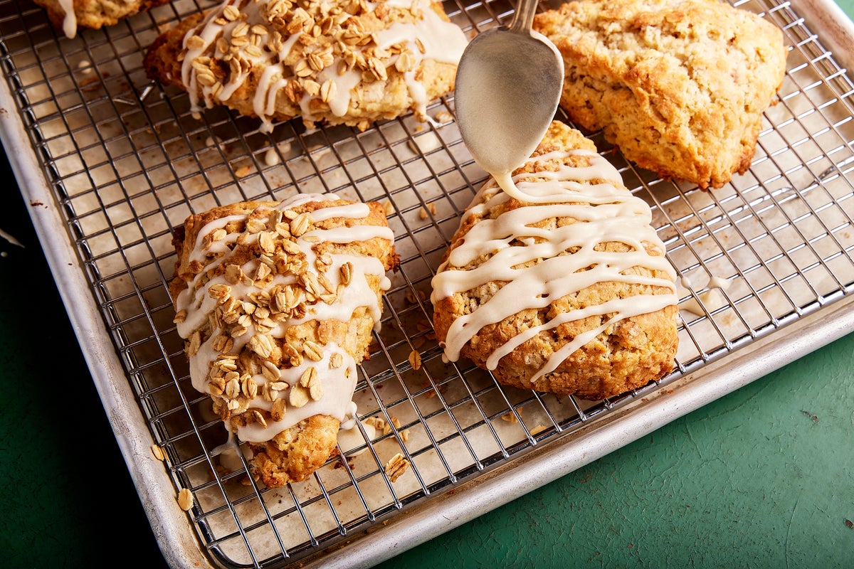 Toasted oats add flavor and crunch to hearty maple scones | The Independent