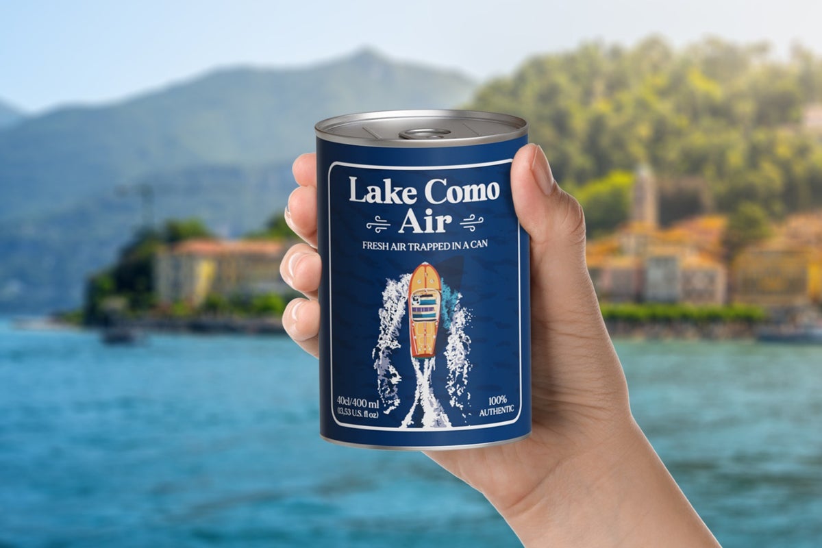 Tourists can now buy ‘100% authentic’ fresh air cans from Lake Como for ...
