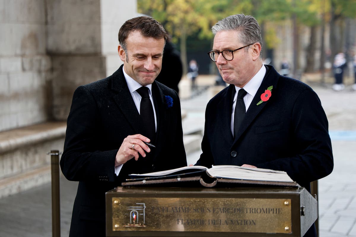 Remembering Armistice Day: Starmer joins Macron to celebrate Franco ...