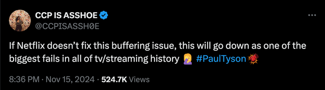 Mike Tyson vs Jake Paul viewers rage over Netflix buffering issues ...