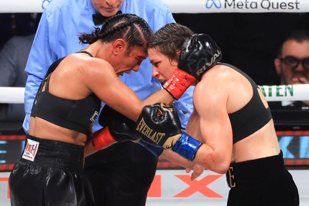 Amanda Serrano accuses Katie Taylor of intentional headbutts in rematch ...