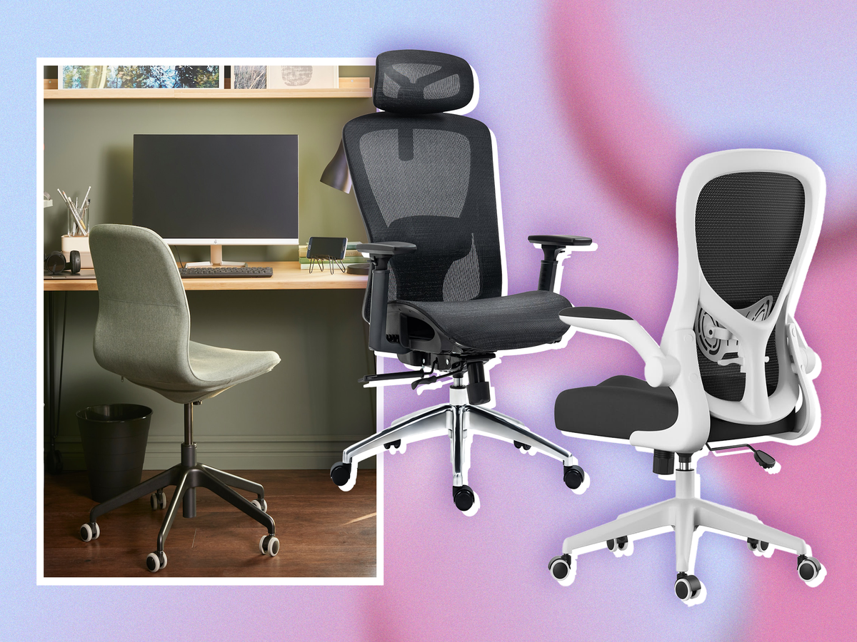 Ergonomic Office Chair With Lumbar Support Home Blisswood Mesh Office