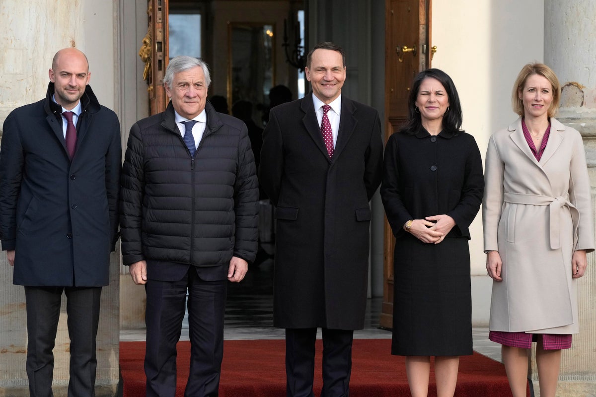 A group of European foreign ministers discuss support for Ukraine and ...