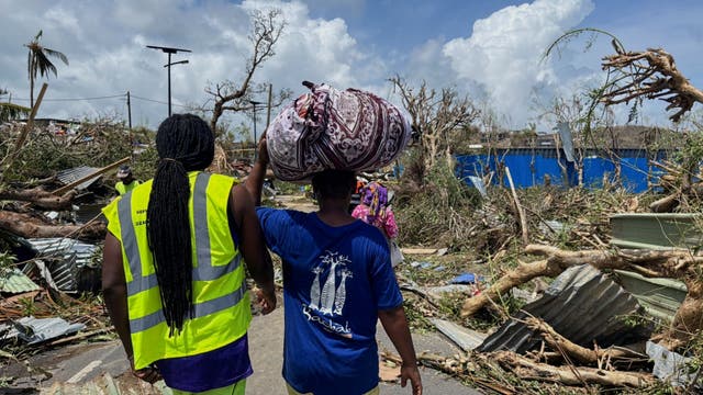 Mayotte cyclone before and after images show ‘nuclear war-like ...
