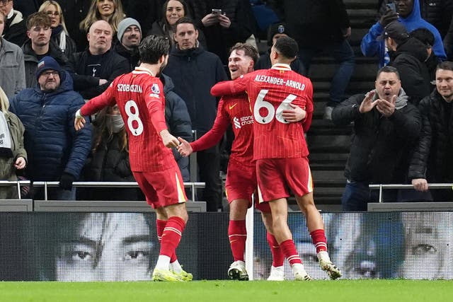 Arne Slot hails ‘best away performance’ of Liverpool reign after Spurs ...