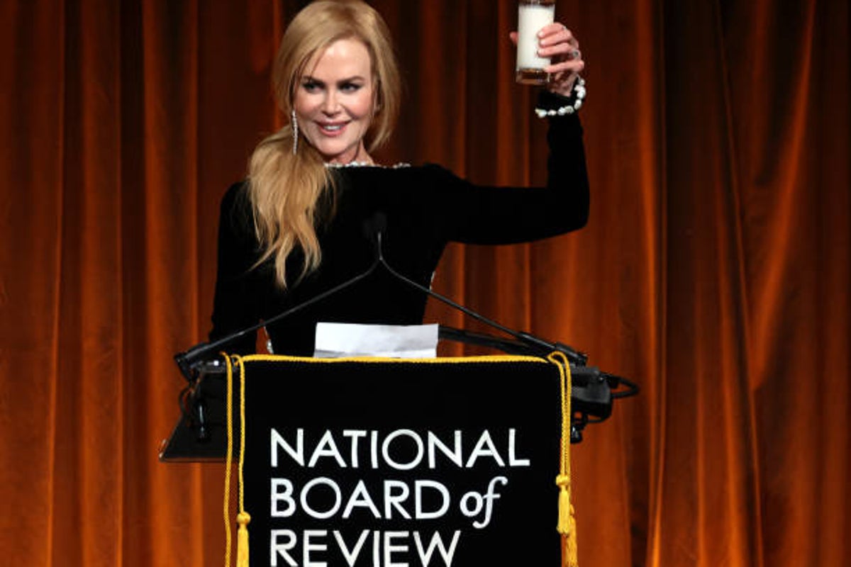 Nicole Kidman recreates sensual Babygirl milk scene onstage as she ...