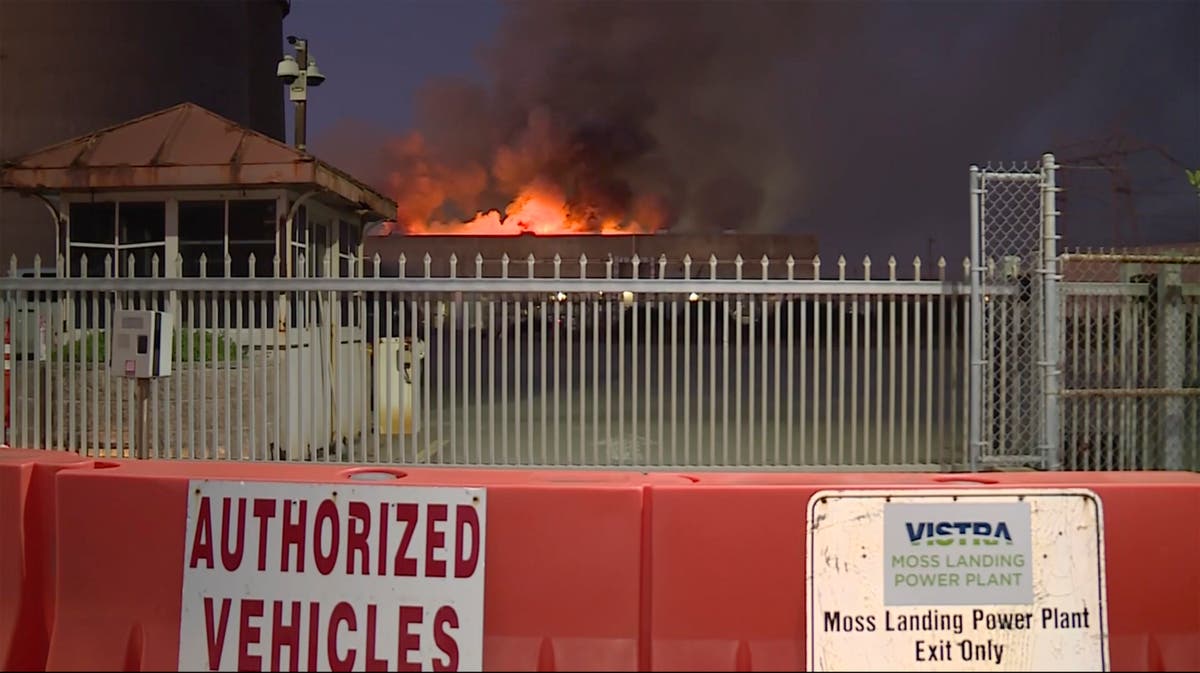 Fire at one of the world's largest battery plants in California forces ...