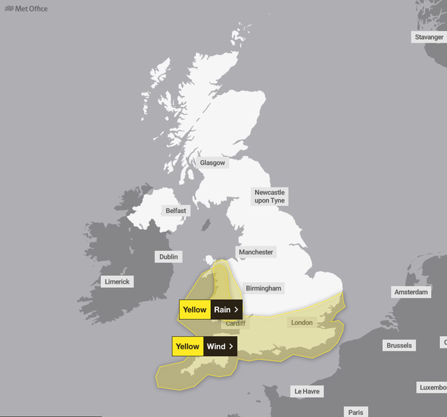 Storm Herminia map: Where winds and rain will hit UK today as more bad ...