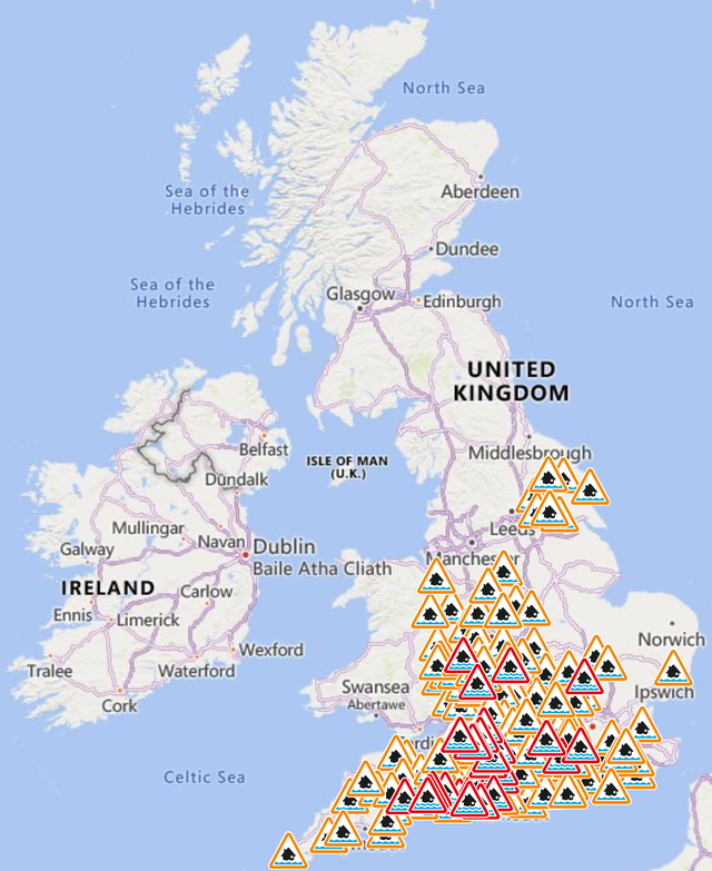 Storm Herminia map: Where winds and rain will hit UK today as more bad ...
