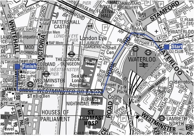 Where Tommy Robinson and counter protest will take place in London this ...