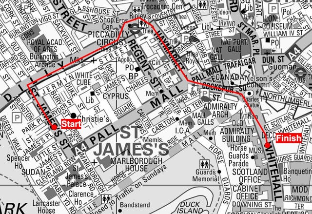 Where Tommy Robinson and counter protest will take place in London this ...