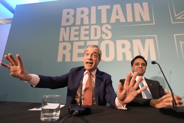 Third of Tory voters switch to Reform as Farage’s party tops polls ...