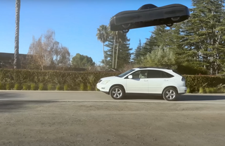 World’s first flying car hops over vehicle in public test | The Independent