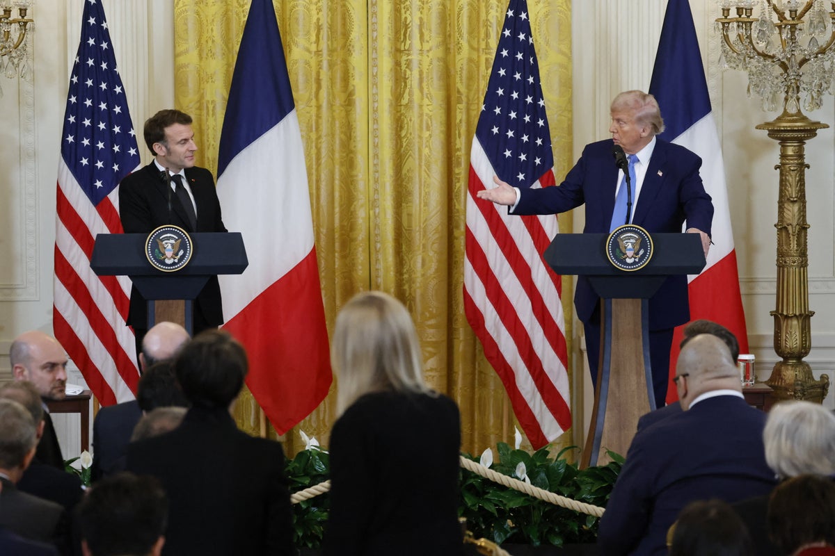 Trump and Macron show unity and avoid sideshow as they meet in White ...