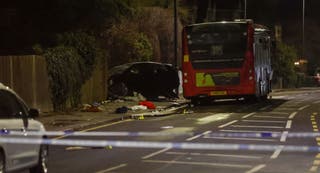 Woman killed and two injured after crash between London bus and car ...