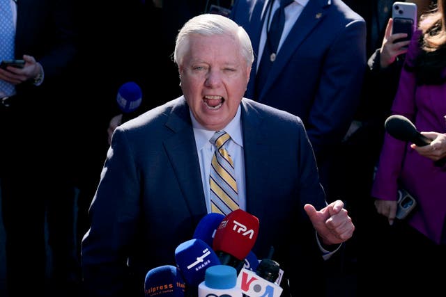 Senator Lindsey Graham – who feuds and makes up with Trump – appears to ...