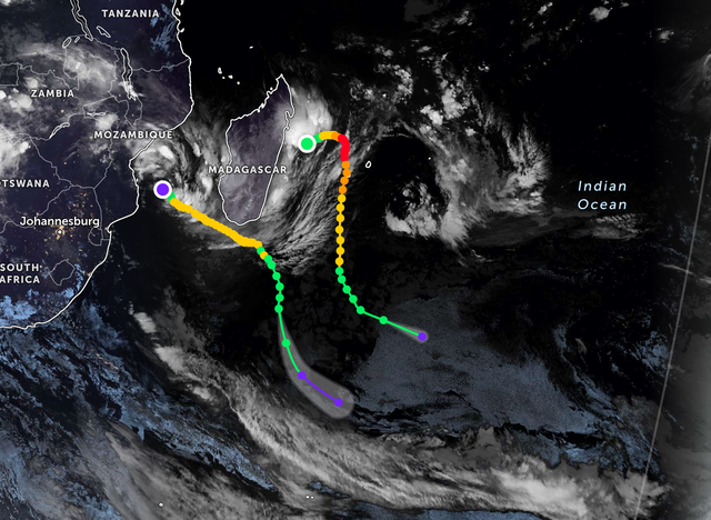 Six cyclones spin around the Southern hemisphere in rare meteorological ...