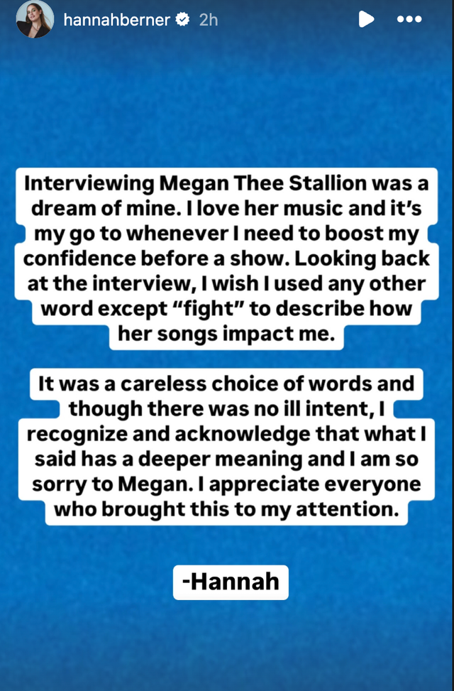 Hannah Berner admits to ‘careless choice of words’ after backlash over ...