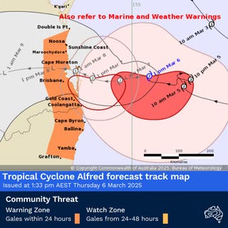 When and where will Cyclone Alfred make landfall? Mapped | The Independent