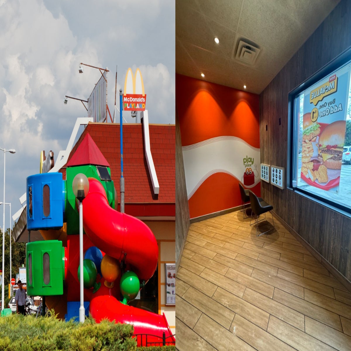 Careta No Playground Do Mcdonalds Careta Recebendo Mcdonalds Milkshake