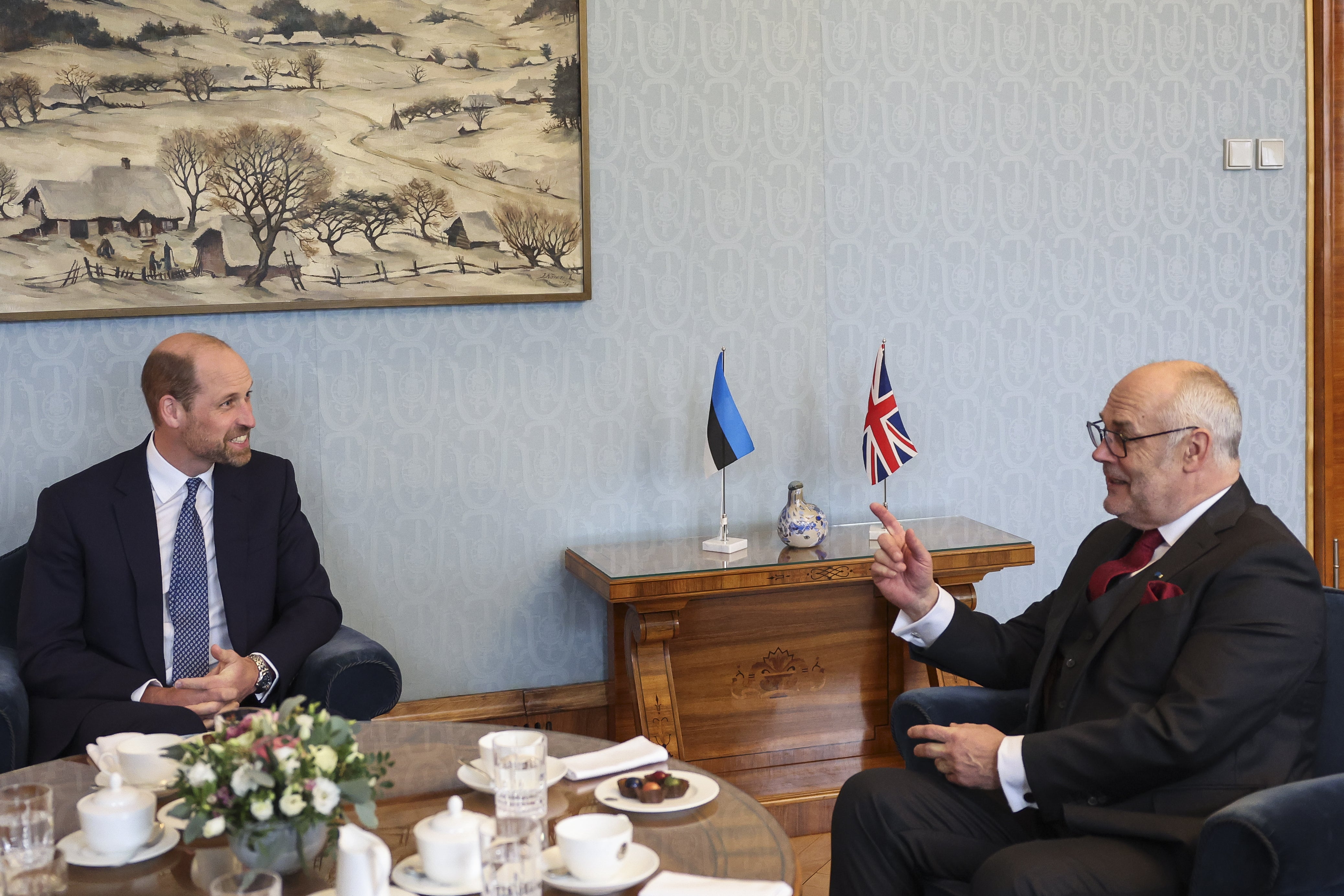 William meets Estonian president as UK aims to bolster ties with Baltic ...